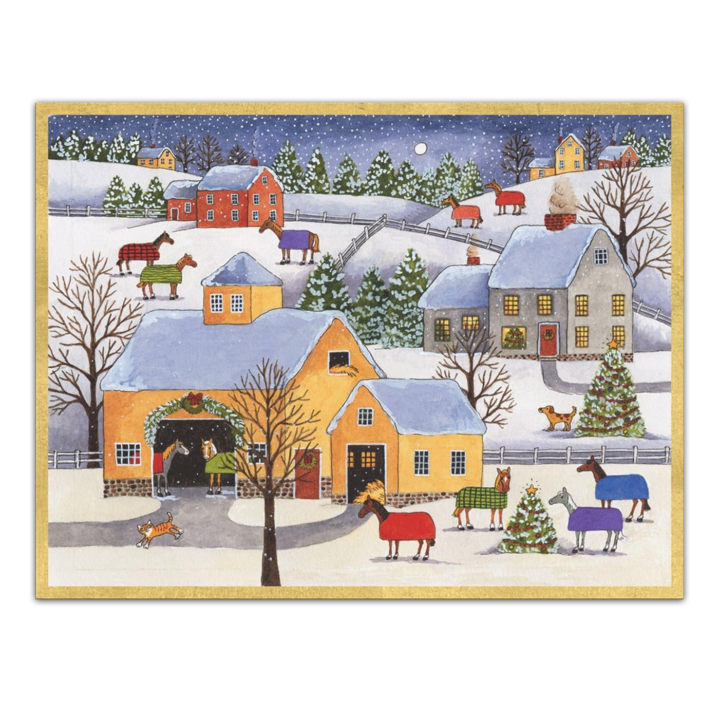 Christmas Horse Farm Holiday Cards — Horse and Hound Gallery