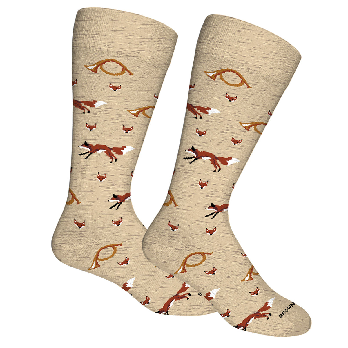 Fox and Horn Men's Socks - Oatmeal — Horse and Hound Gallery