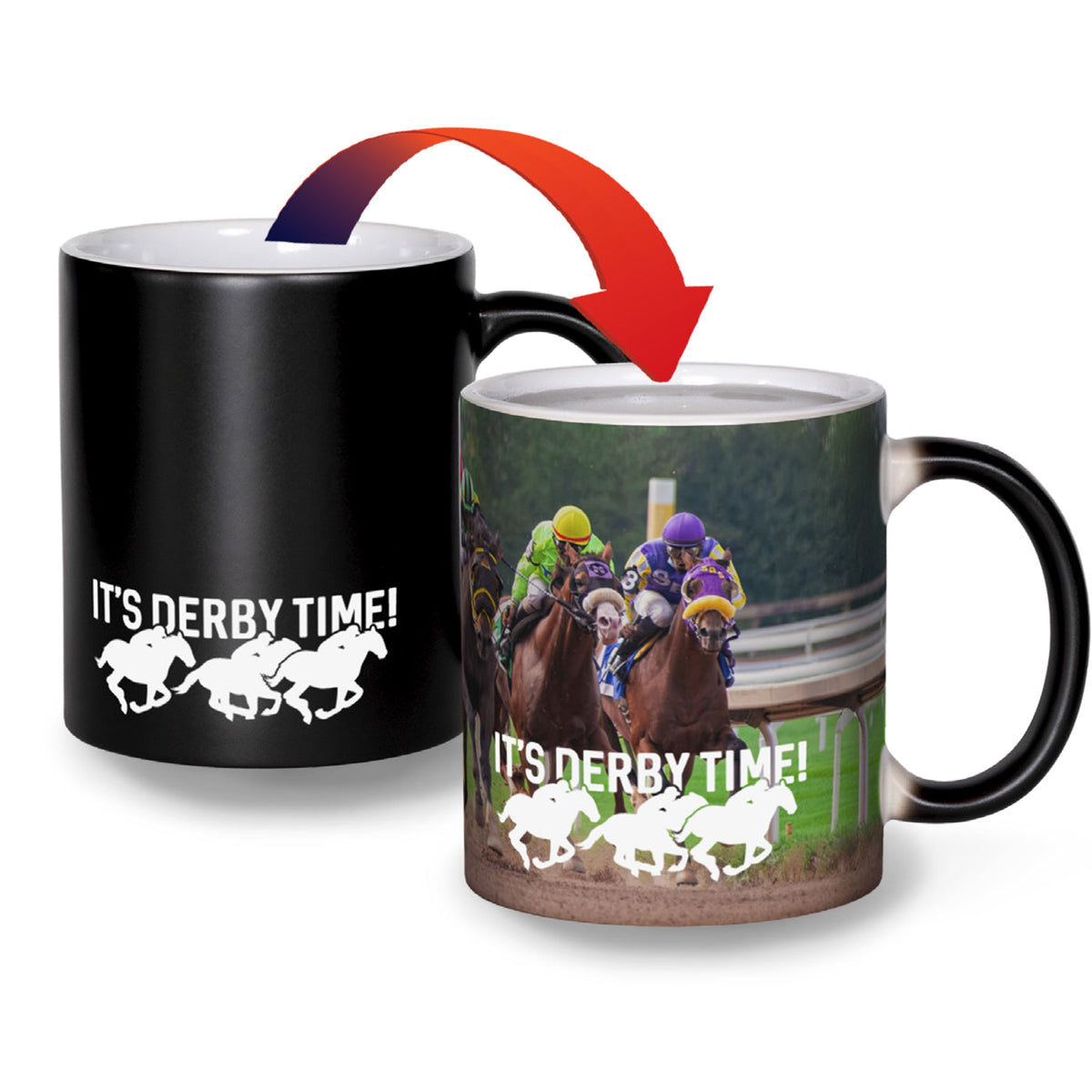 It's Derby Time Mug - Live Racing Action — Horse and Hound Gallery