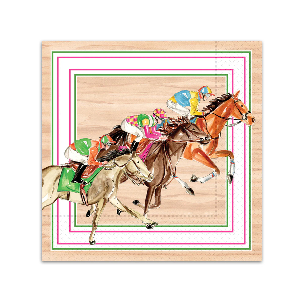 Derby Rider Paper Beverage Napkins — Horse and Hound Gallery