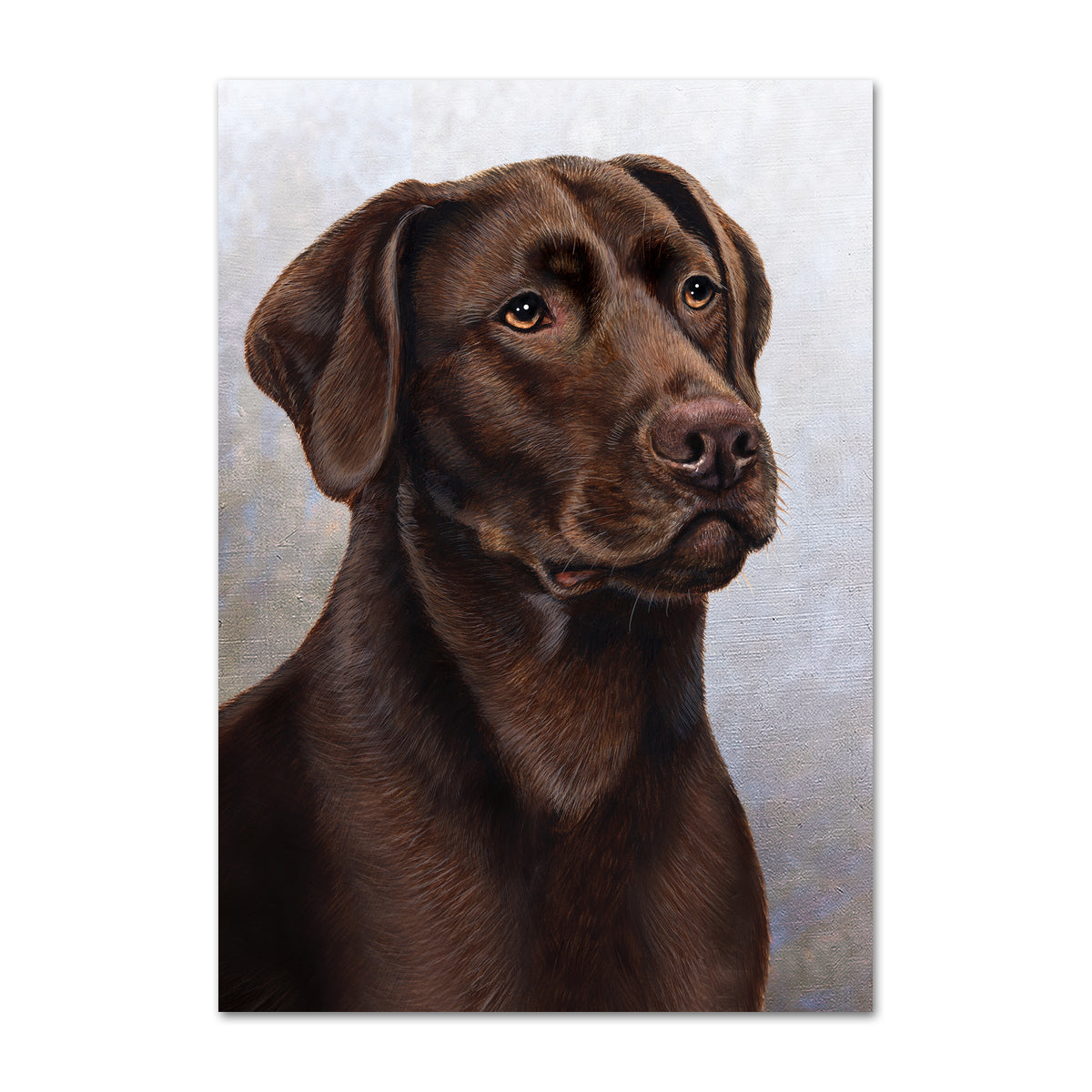 Chocolate Labrador Retriever Dog Note Card by Tamara Burnett — Horse ...