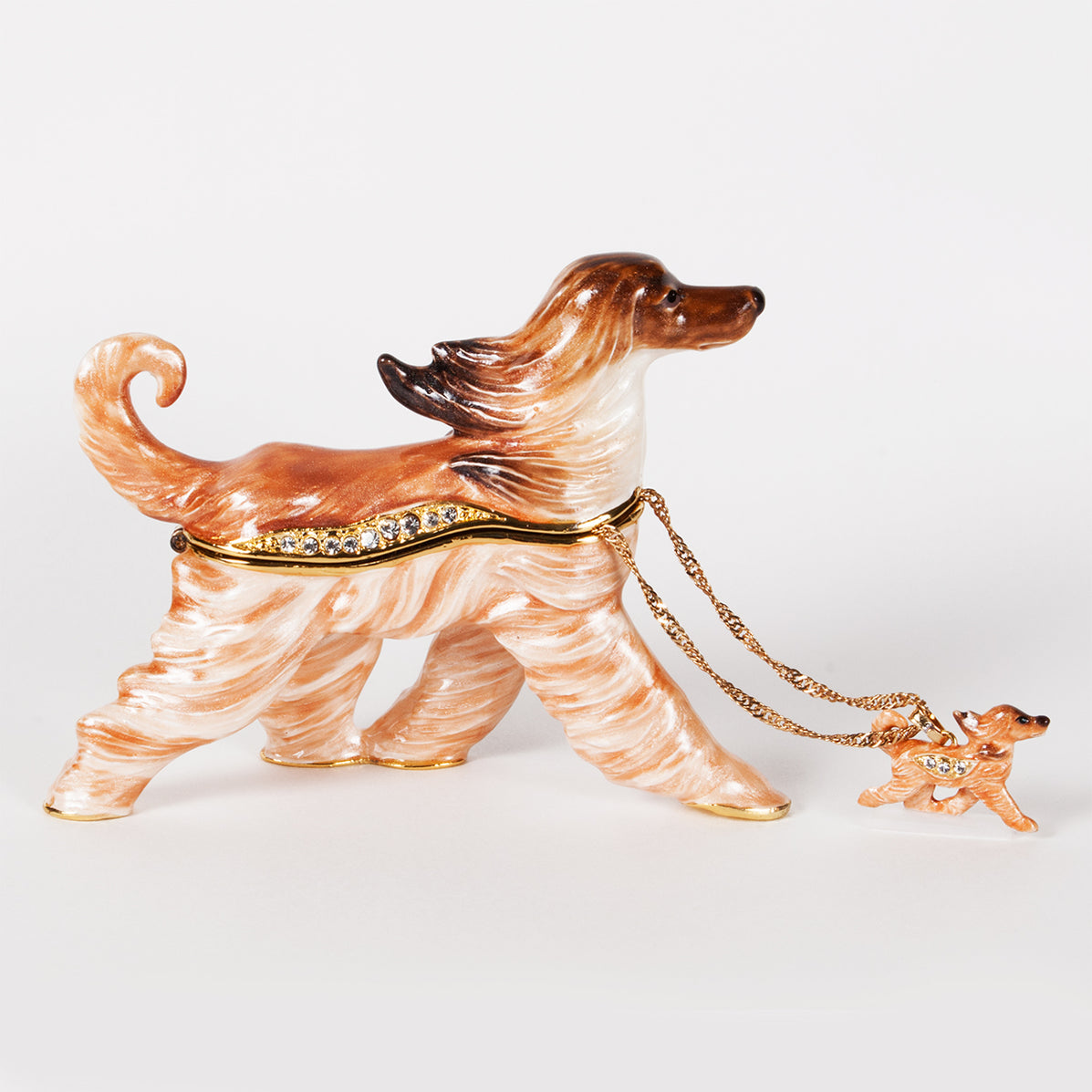 Afghan Hound Figurine Box — Horse and Hound Gallery