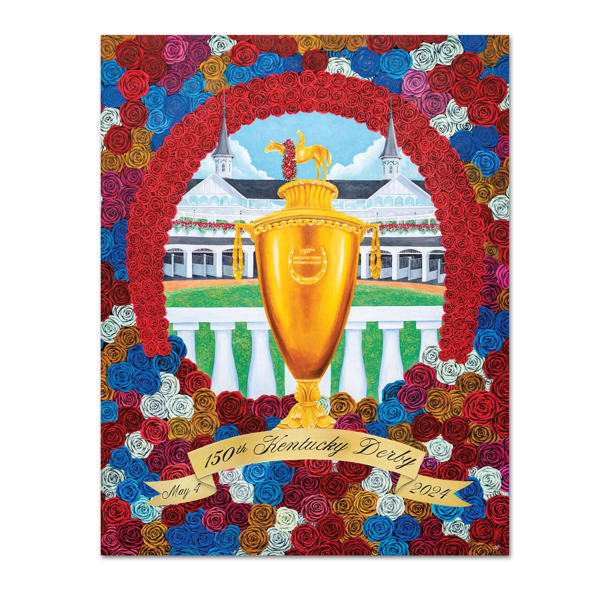 2024 Kentucky Derby Poster - 150th Kentucky Derby Official Art — Horse ...