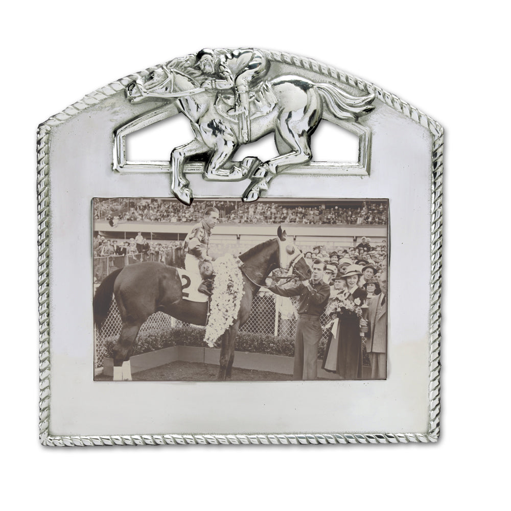 Arthur Court Thoroughbred Photo Frame 4" x 6" — Horse and Hound Gallery