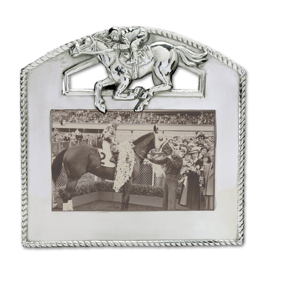 Arthur Court Thoroughbred Photo Frame 4" x 6" — Horse and Hound Gallery