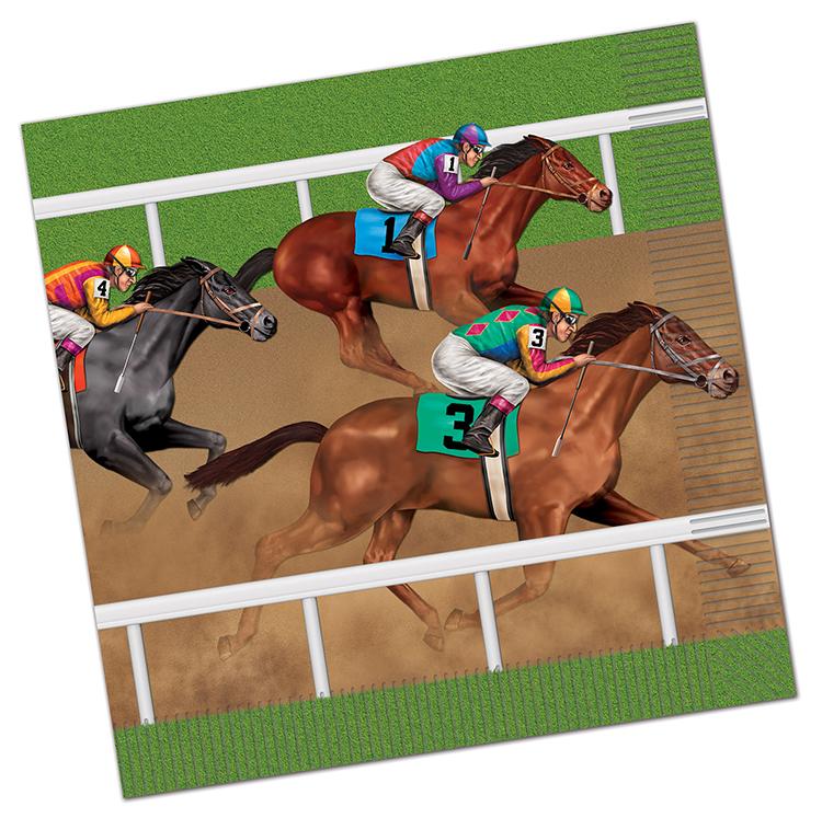 Horse Racing Paper Napkins - Luncheon — Horse and Hound Gallery