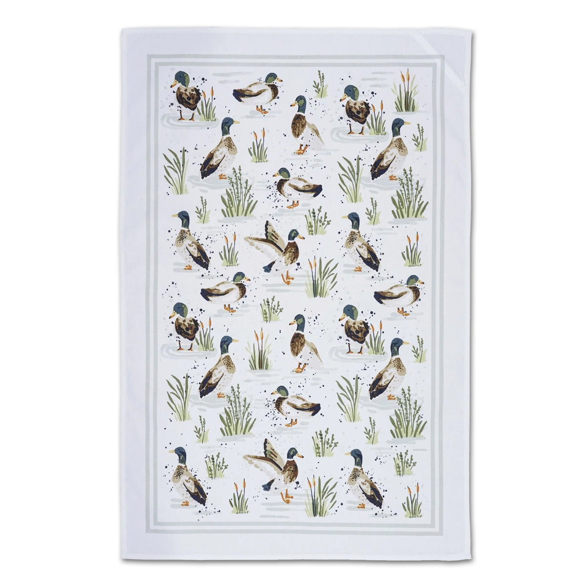 Farmhouse Ducks Cotton Tea Towel — Horse and Hound Gallery
